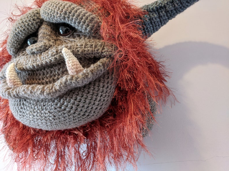 Huge Crochet Fluffy Monster Trophy Head PDF PATTERN ONLY | Etsy