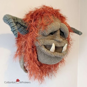 Huge Crochet Fluffy Monster Trophy Head Pattern, PDF Digital Download ...