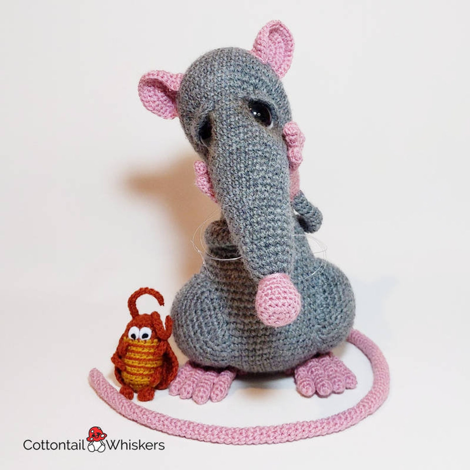 Crochet Rat & Cockroach PDF PATTERN ONLY Amigurumi Softie - Etsy Australia