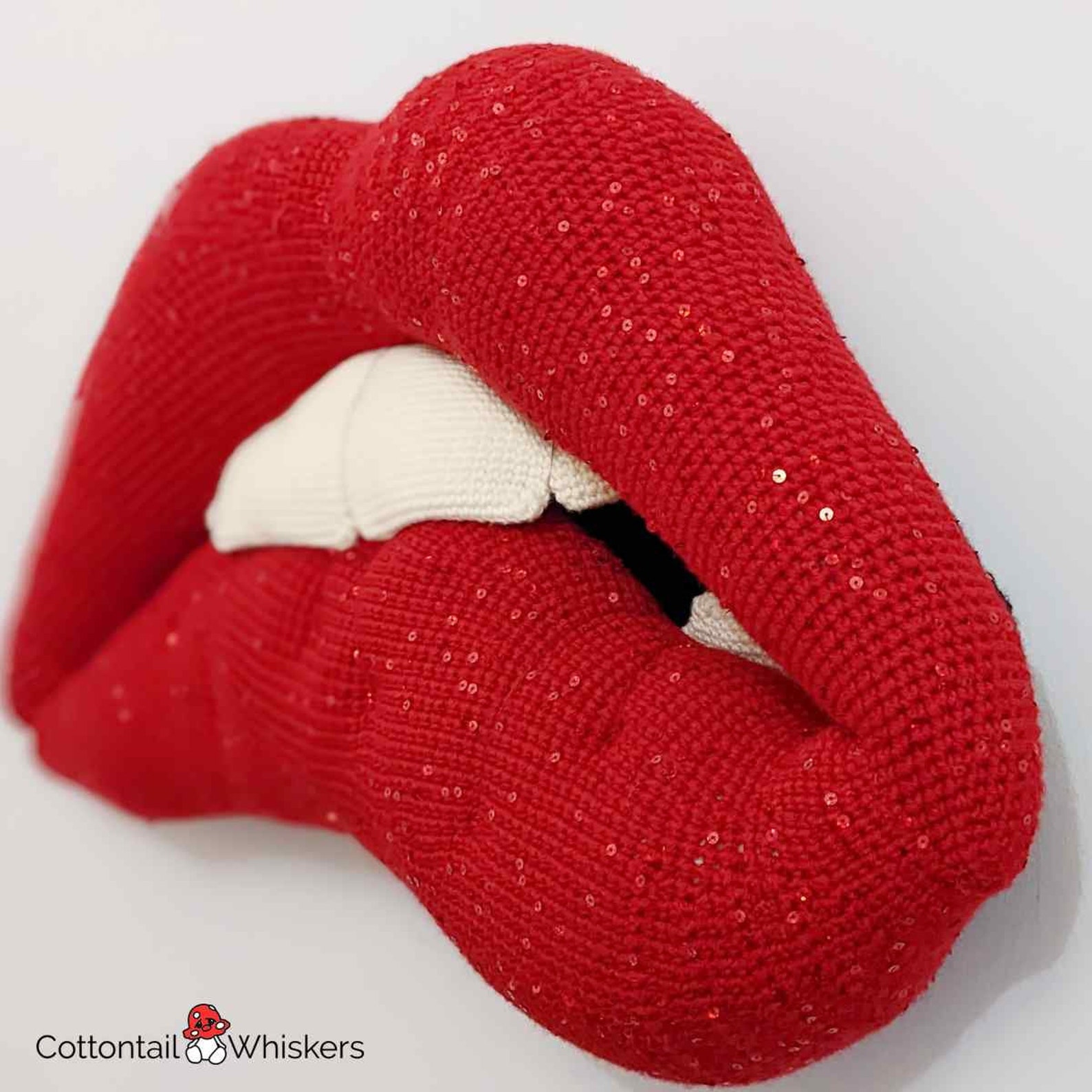 Sexy Crochet Lips PDF PATTERN ONLY Halloween Decor Biting - Etsy