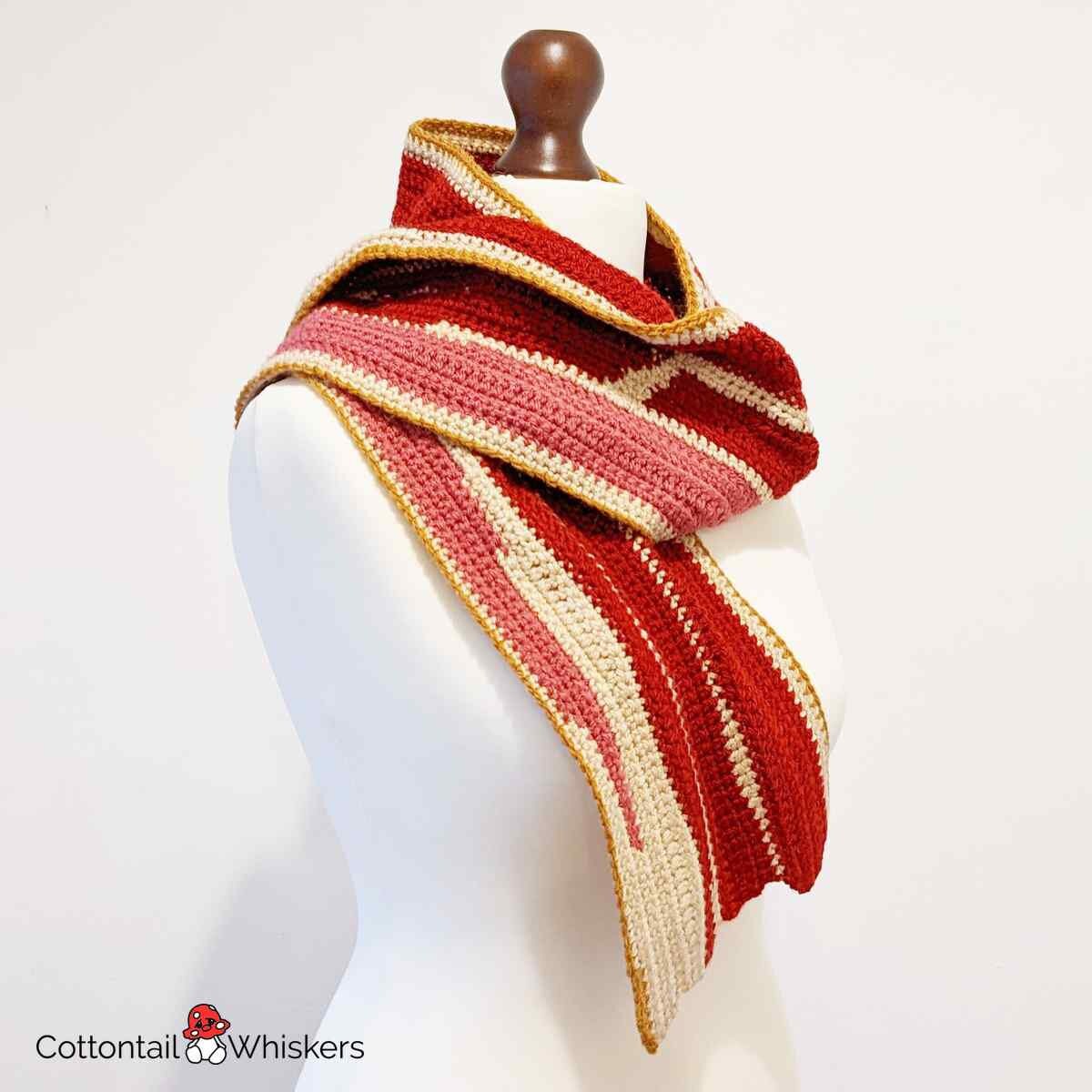 Bacon Scarf Knitting Pattern