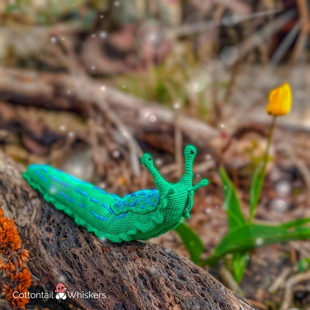 Squishy Leopard Slug Crochet Pattern, Digital Download PDF, Amigurumi ...