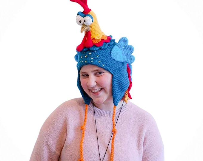 Crochet PDF Pattern - Charli Chicken Hat - Not a Finished Product ...