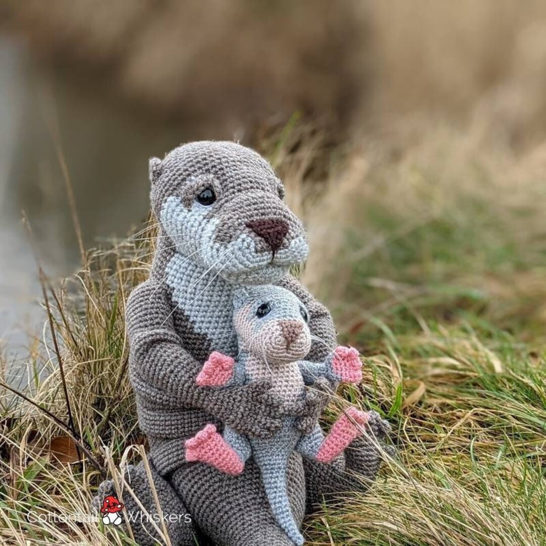 Otter Mother & Baby Crochet Pattern Bundle, PDF Digital Download ...