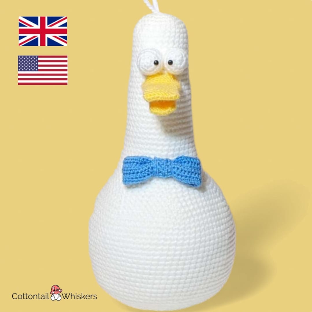 Crochet Duck Doorstop, PDF PATTERN ONLY, Fantasy Creature, Amigurumi ...