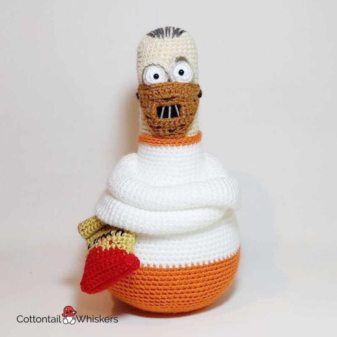 Crochet Hannibal Lecter Doorstop PDF PATTERN ONLY Amigurumi - Etsy UK