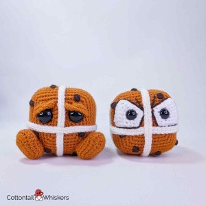 Easter Crochet Pattern Bundle, Hot Cross Bun PDF Digital Download, Amigurumi Bread Tutorial - Etsy