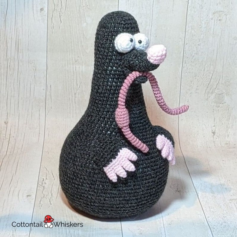 Crochet Mole Doorstop PDF PATTERN ONLY Fantasy Creature | Etsy