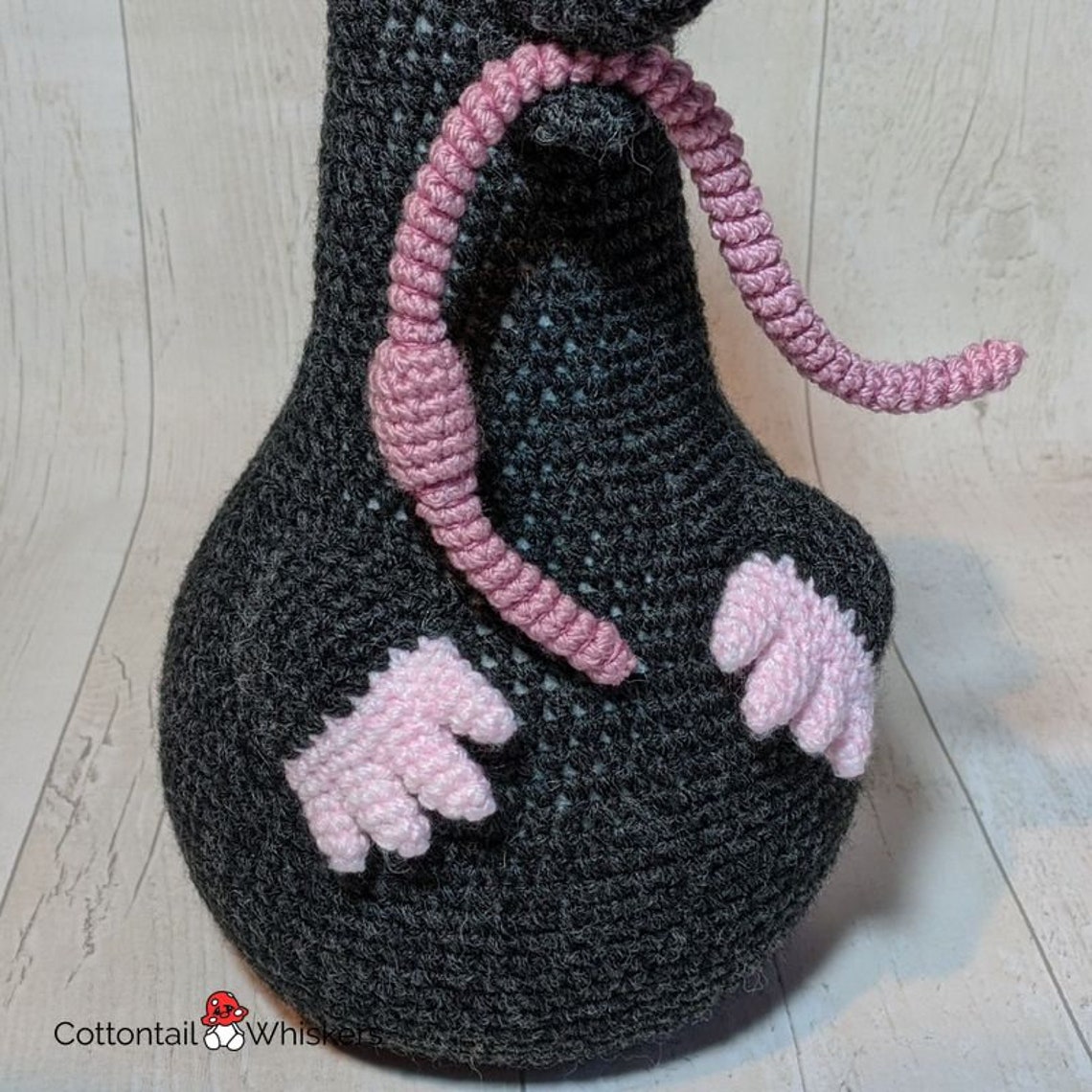 Crochet Mole Doorstop PDF PATTERN ONLY Fantasy Creature | Etsy