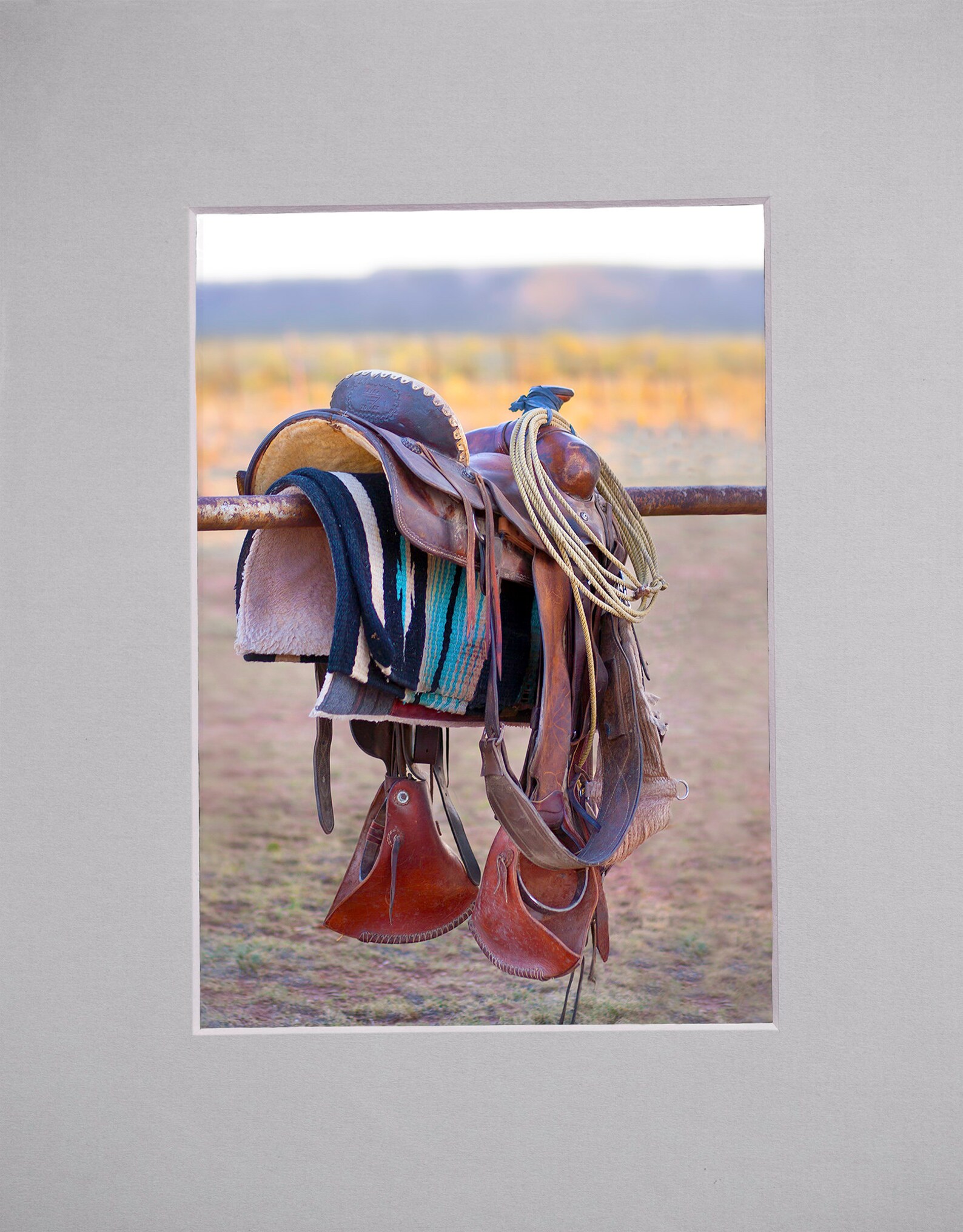 New Mexico Western Cowboy Saddle, Roping, Signed Fine Art Photography ...