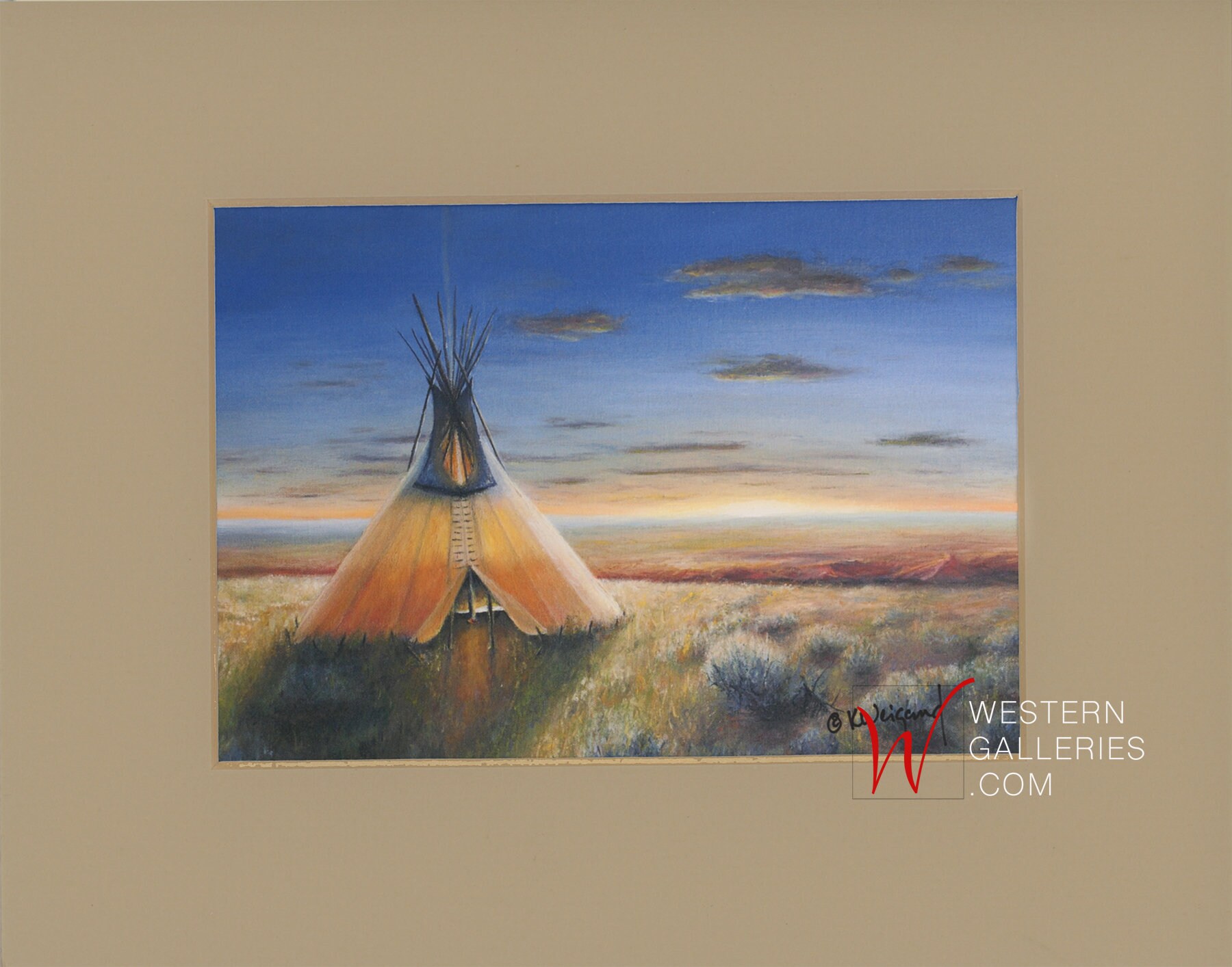 Red Canyon Tipi, Signed Fine Art Western Print - Etsy