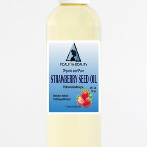 4 Oz STRAWBERRY SEED Oil REFINED Organic Cold Pressed 100% Pure All ...