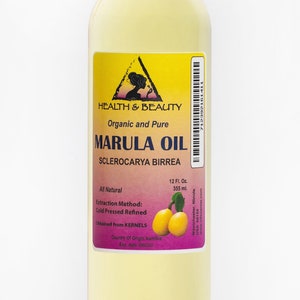 12 Oz MARULA OIL REFINED Organic Carrier Cold Pressed Premium Natural ...
