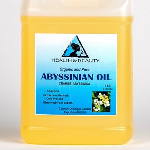 7 Lb, 1 Gal ABYSSINIAN / CRAMBE SEED Oil Organic Cold Pressed Natural ...