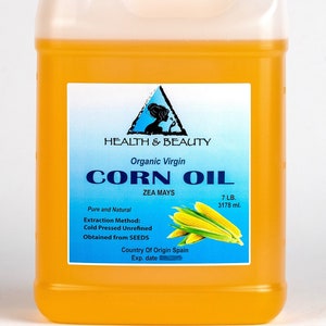 7 Lb Organic Virgin Corn Oil: Unrefined Cold Pressed - Etsy