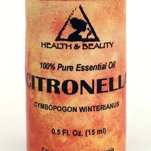 0.5 Oz CITRONELLA ESSENTIAL OIL Organic Aromatherapy Natural 100% Pure ...