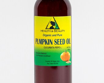 24 oz PUMPKIN SEED Oil UNREFINED Organic Carrier Cold Pressed | Etsy