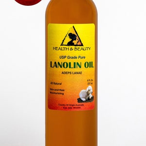 8 Oz LANOLIN OIL USP Grade 100% Pure Skin Hair Moisturizing - Etsy