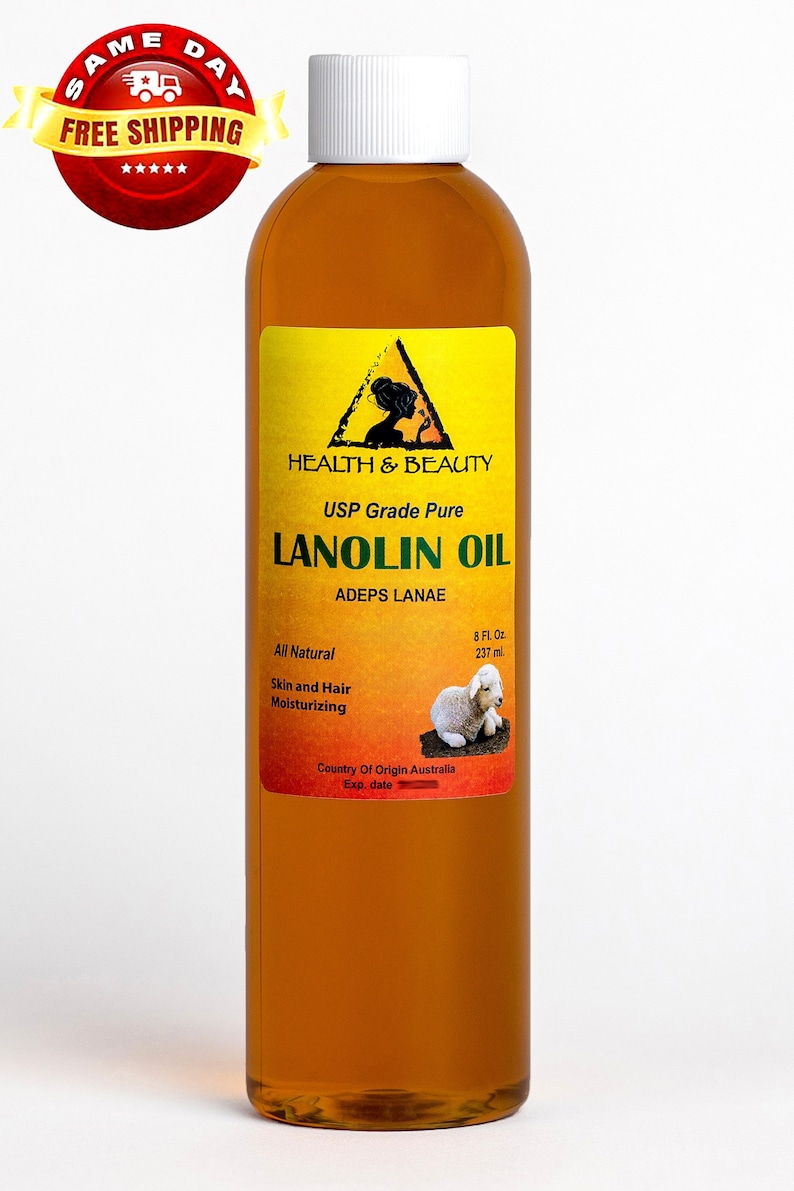 8 Oz LANOLIN OIL USP Grade 100% Pure Skin Hair Moisturizing - Etsy