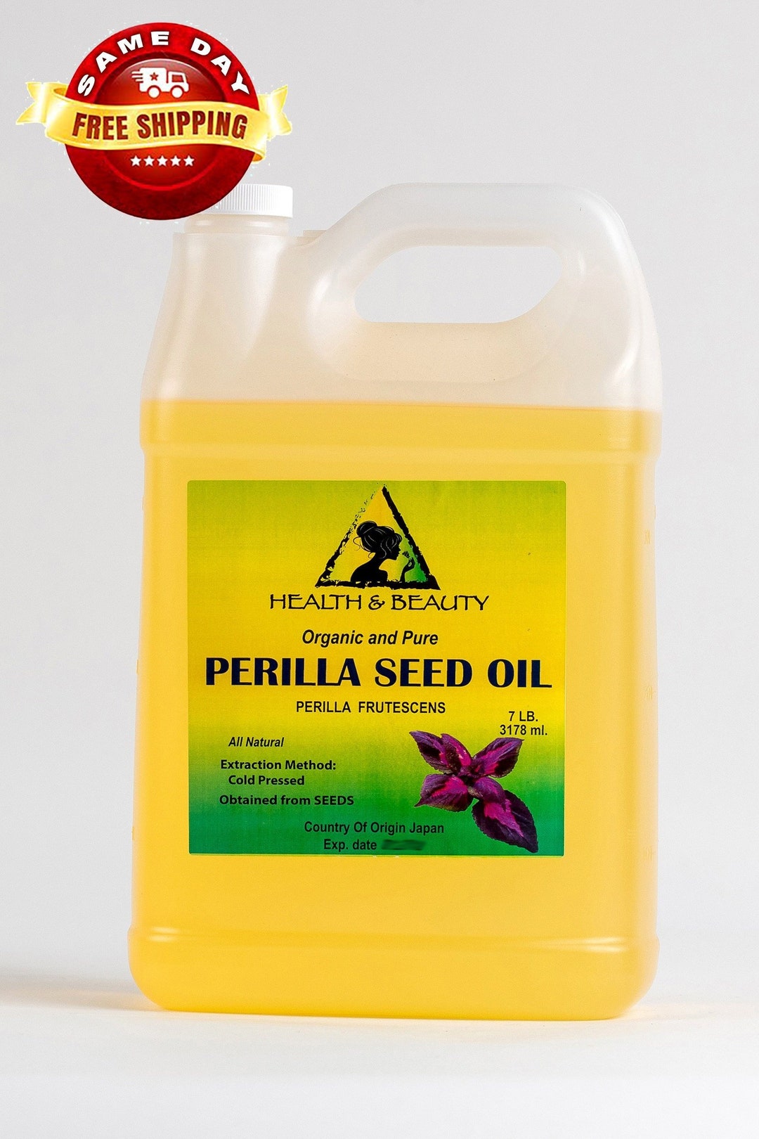 7 Lb Organic Perilla Seed Oil: Cold Pressed, 100% Pure - Etsy