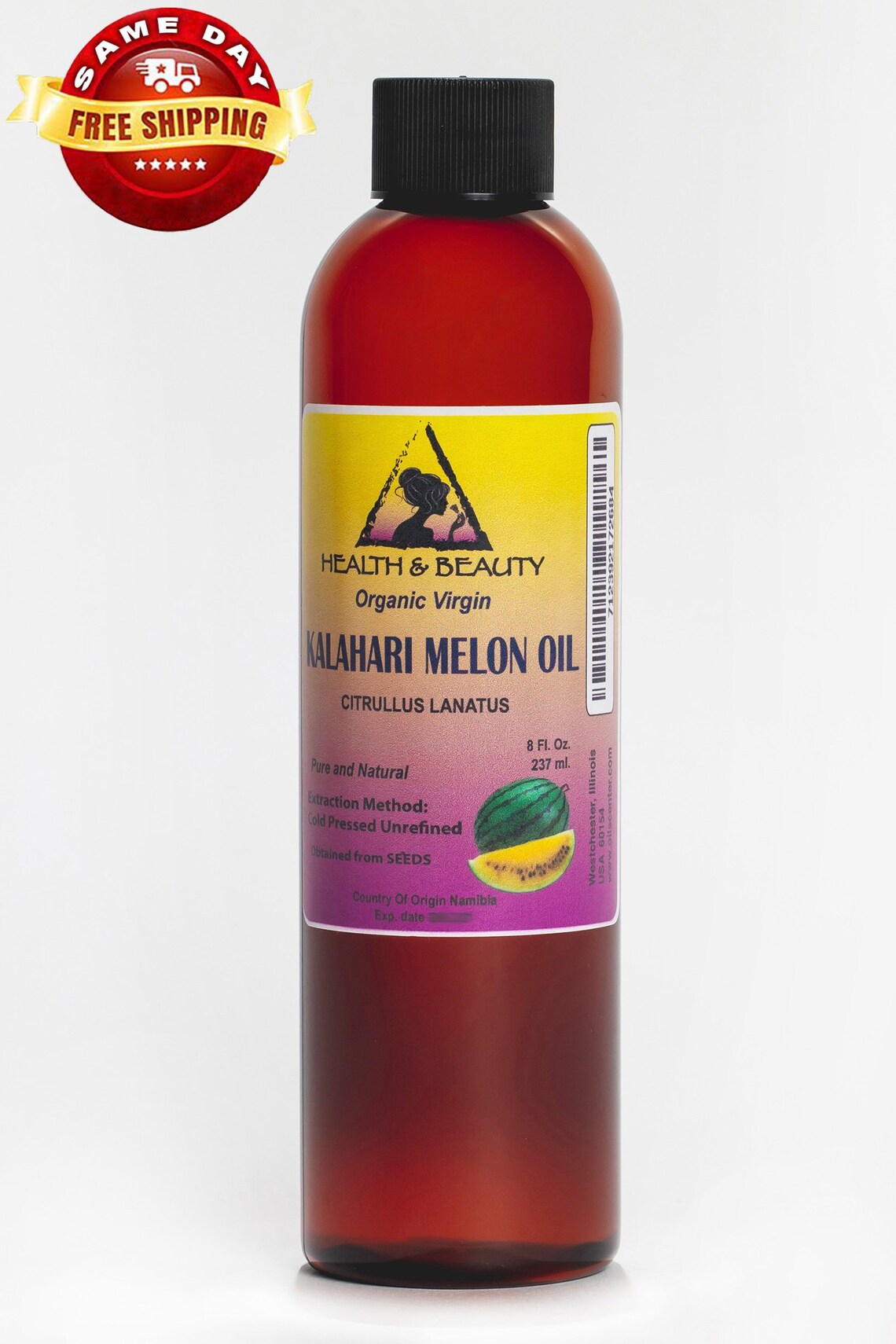 8 Oz KALAHARI MELON SEED Oil Unrefined Organic Virgin Raw Cold - Etsy
