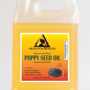7 LB POPPY SEED Oil Refined Organic Cold Pressed Premium Pure Natural ...