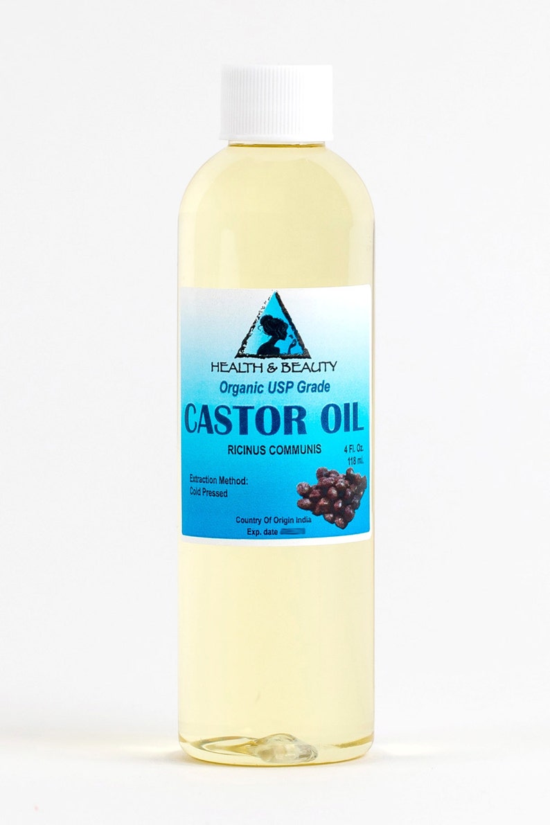 4 Oz CASTOR OIL USP Grade Organic Carrier Cold Pressed Pure Hexane Free ...