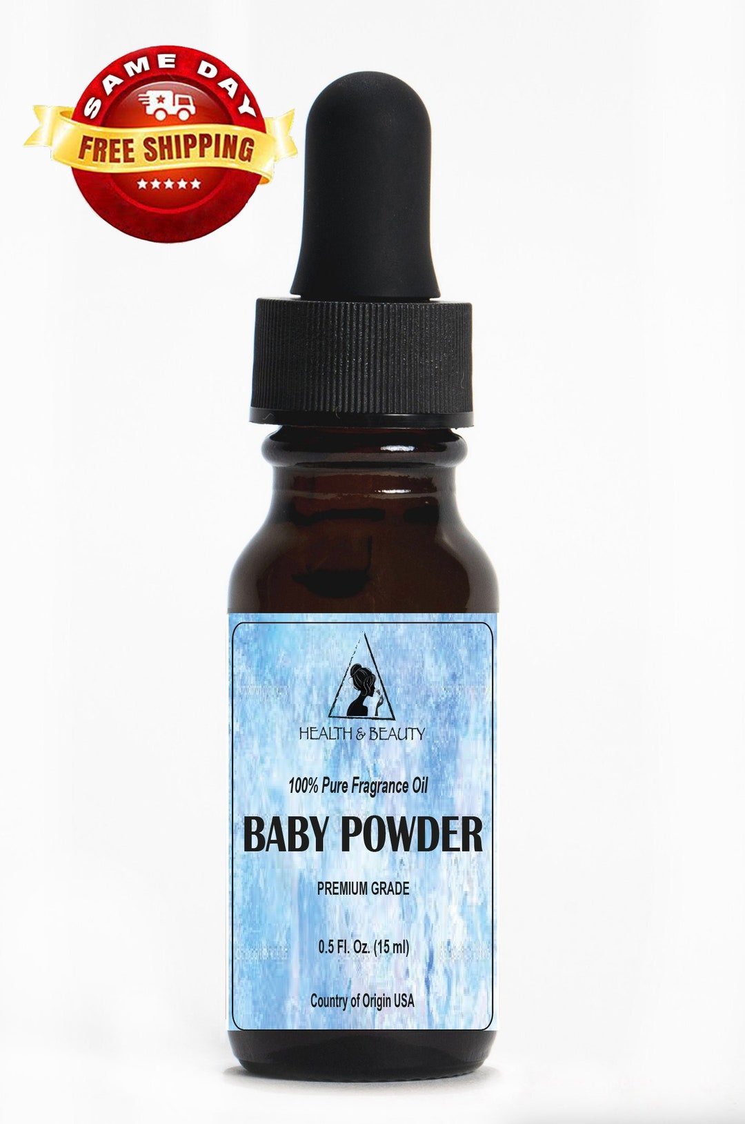 0.5 Oz BABY POWDER FRAGRANCE Oil Organic Aromatherapy Natural 100% Pure ...