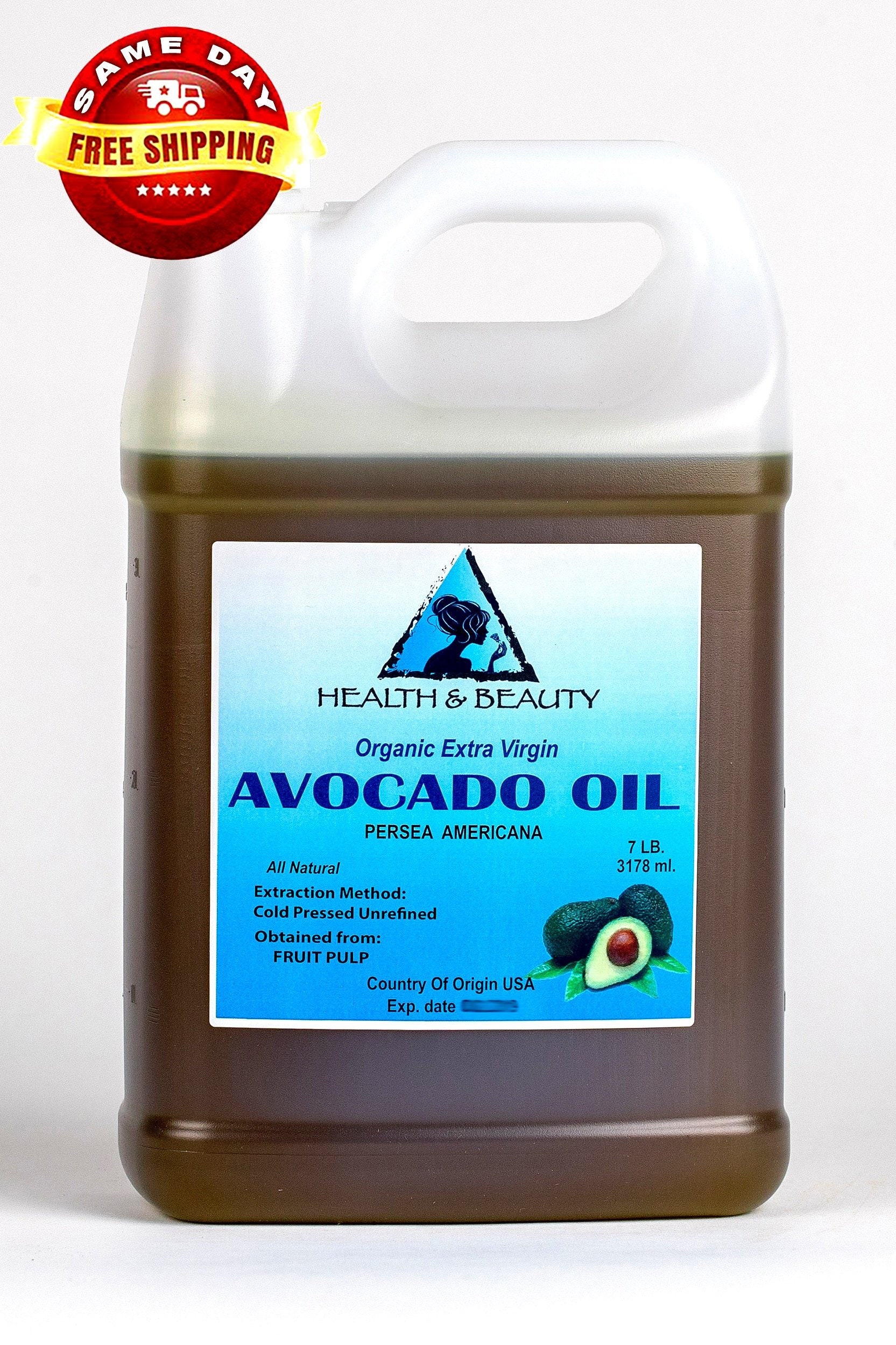 7 Lb 1 Gal AVOCADO OIL EXTRA Virgin Organic Unrefined Cold | Etsy