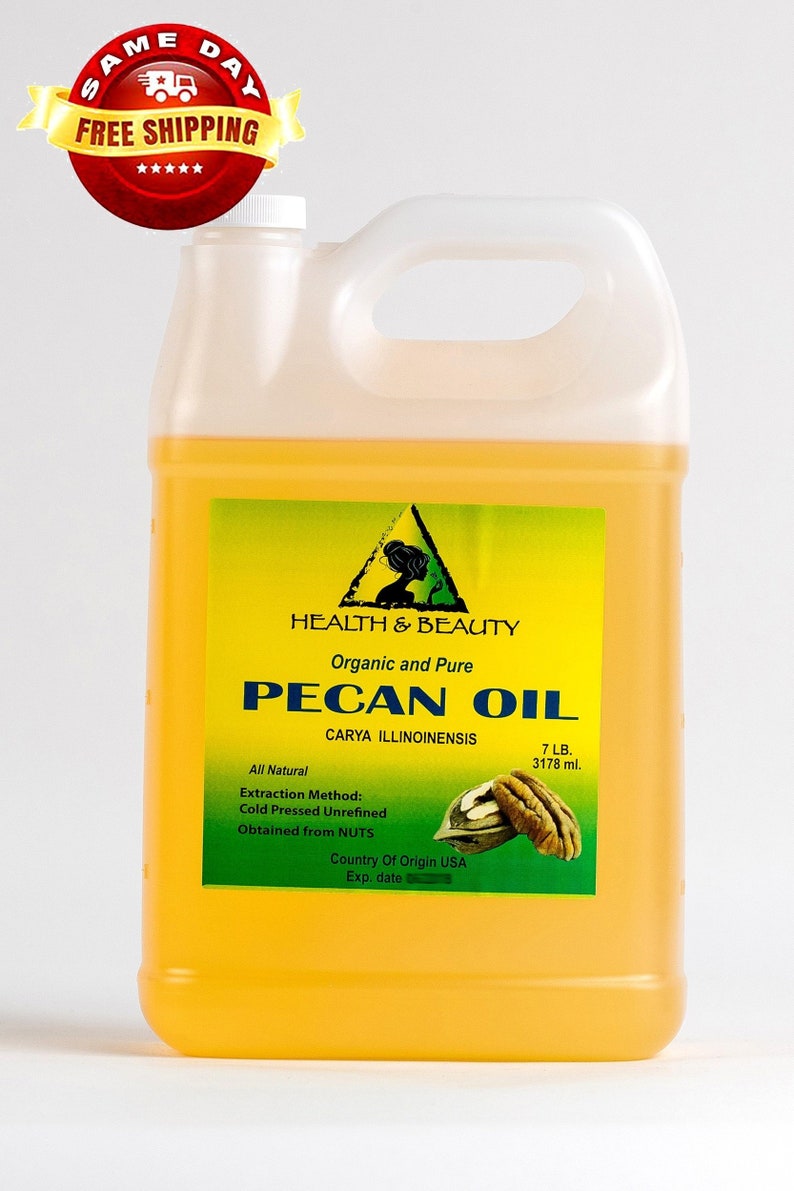 7 Lb 1 Gal PECAN OIL UNREFINED Organic Carrier Cold Pressed | Etsy