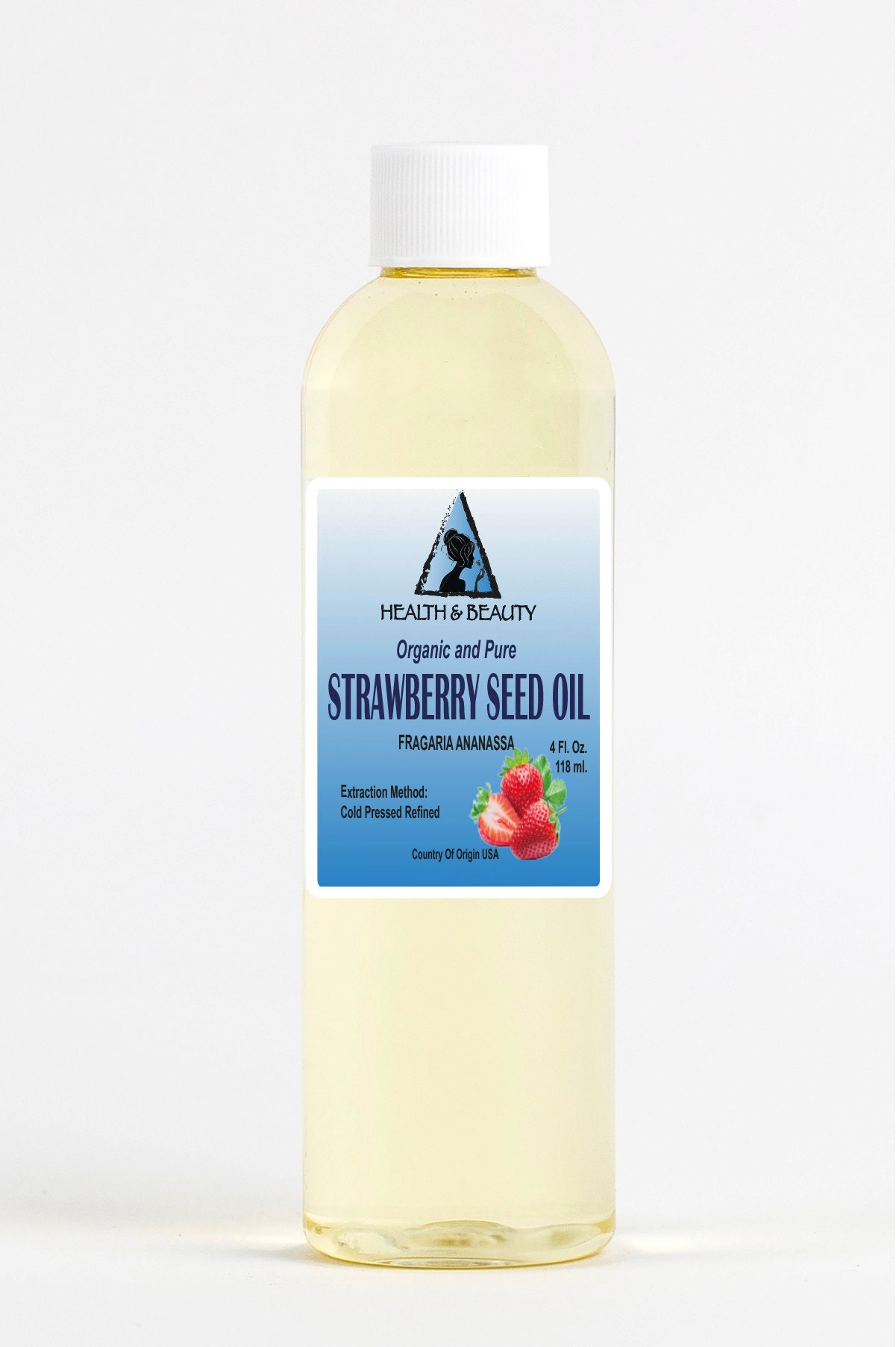 4 Oz STRAWBERRY SEED Oil REFINED Organic Cold Pressed 100% Pure All ...