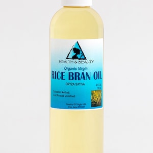4 Oz RICE BRAN OIL Organic Carrier Unrefined Cold Pressed Virgin Raw ...