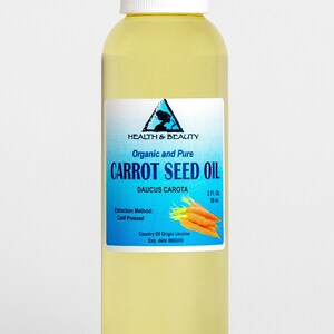 2 Oz CARROT SEED OIL Organic Carrier Cold Pressed Natural Fresh 100% ...