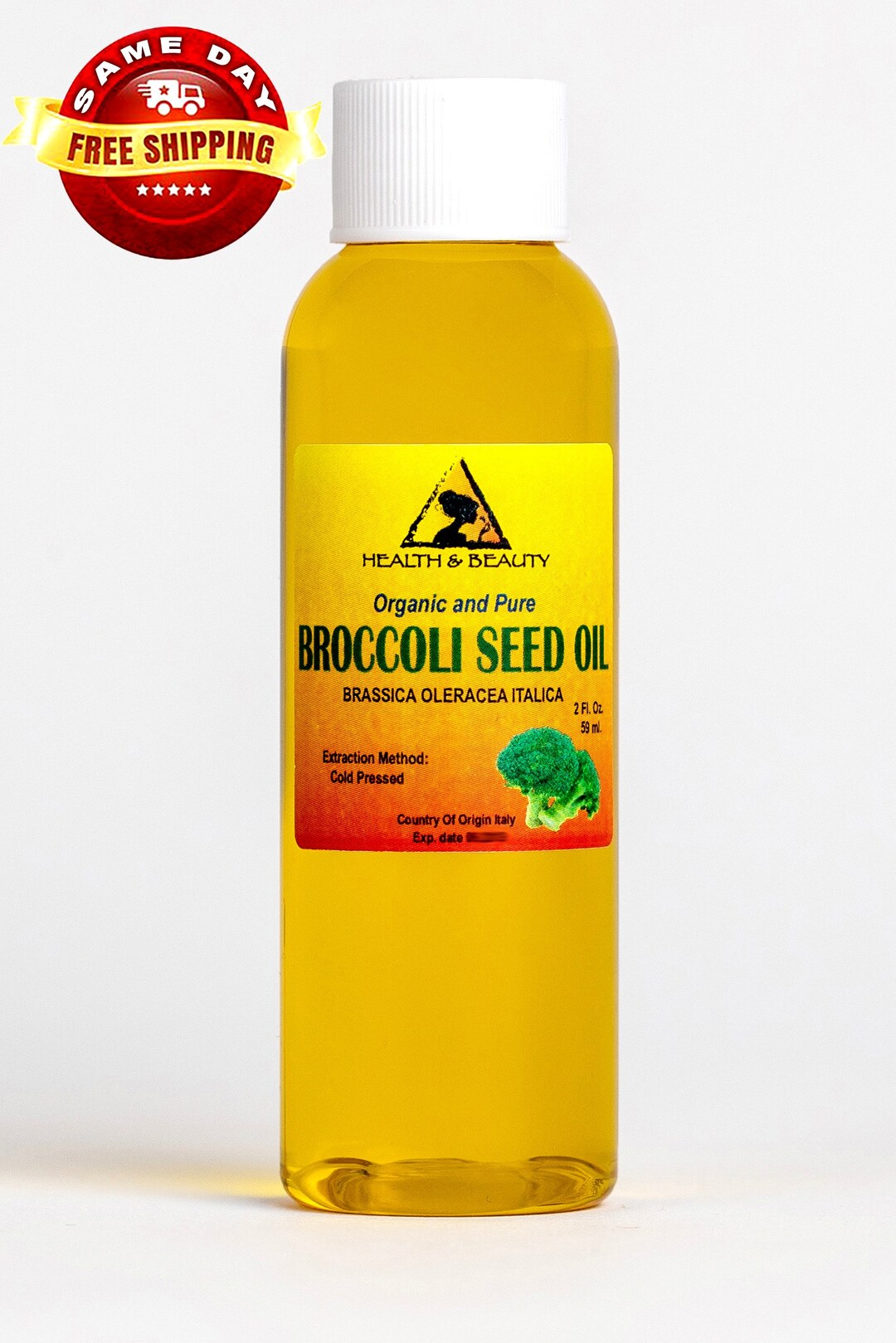 2 Oz BROCCOLI SEED OIL Organic Carrier Cold Pressed Natural Fresh 100% ...
