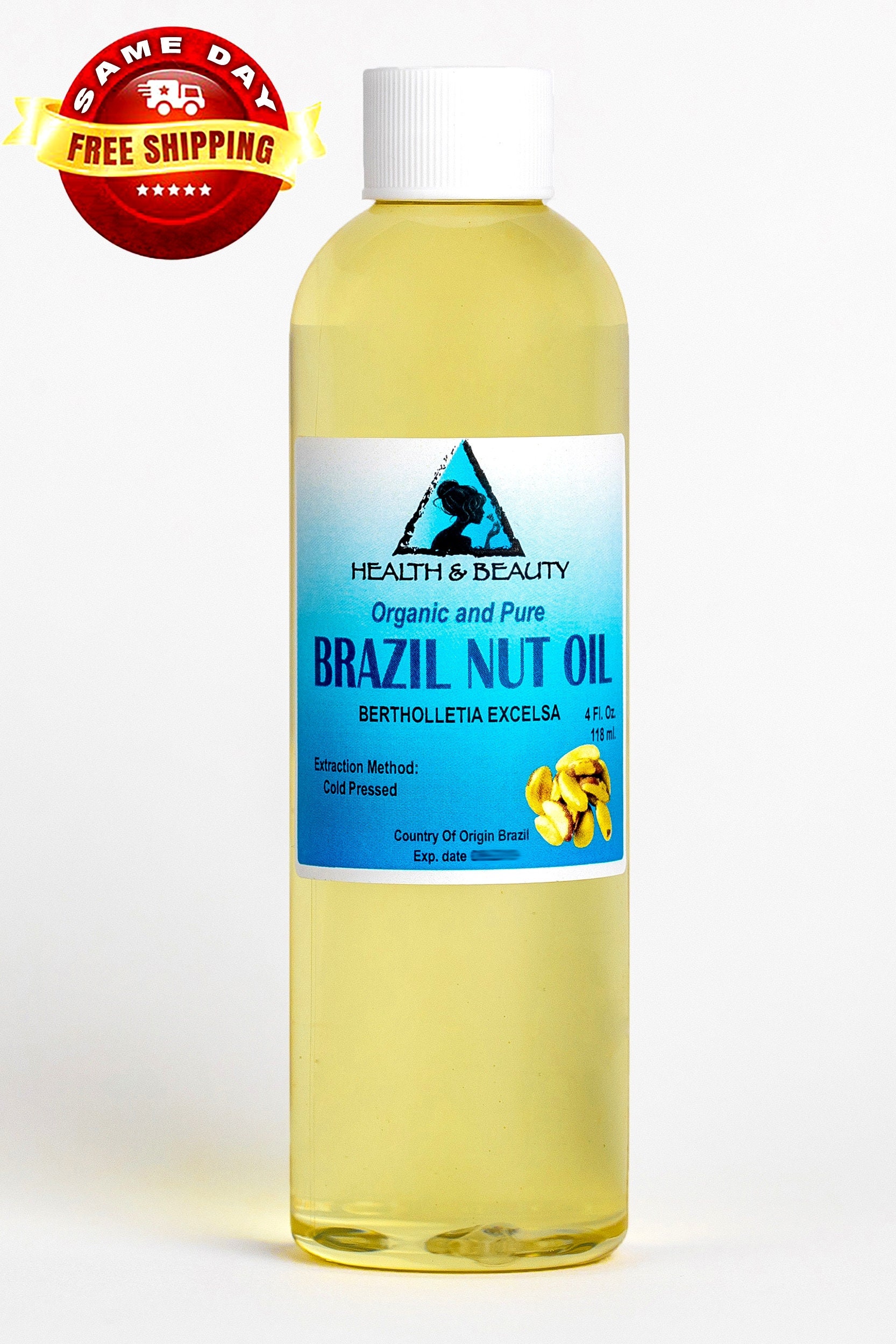 4 oz BRAZIL NUT OIL Organic Carrier Cold Pressed Natural Fresh | Etsy
