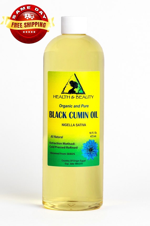 64 Oz BLACK CUMIN SEED Oil Refined Organic Carrier Cold - Etsy