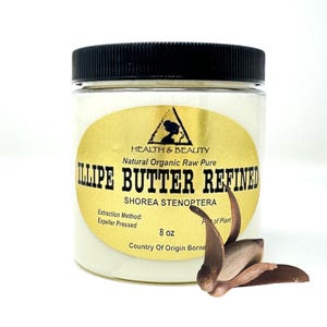 8 Oz ILLIPE NUT BUTTER Refined Organic Natural Grade A Premium Quality ...