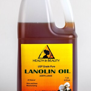 7 Lb, 1 Gal LANOLIN OIL USP Grade 100% Pure Skin Hair Moisturizing - Etsy