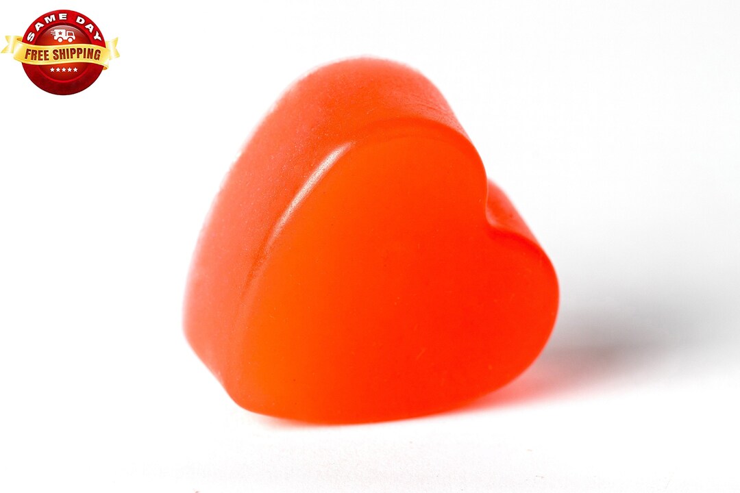 RED VALENTINES HEART Soap Bar Strawberry Scent Handmade Natural Perfect ...