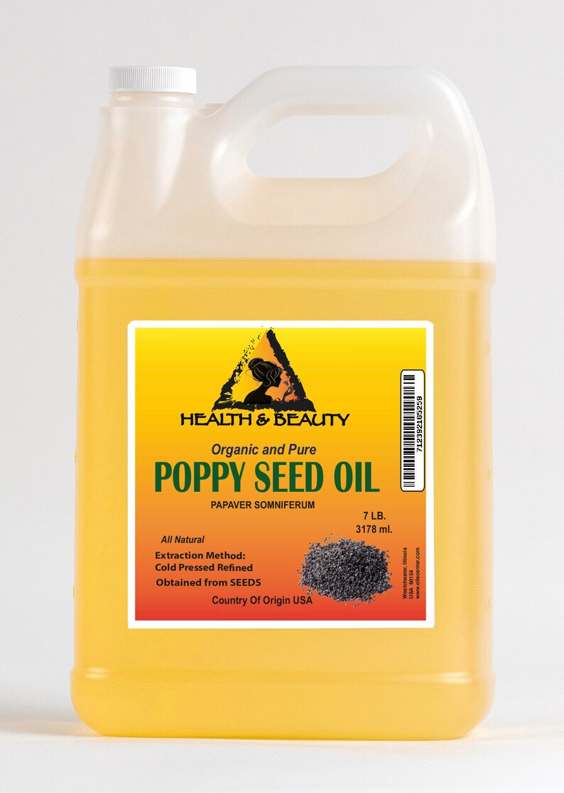 7 LB POPPY SEED Oil Refined Organic Cold Pressed Premium Pure | Etsy
