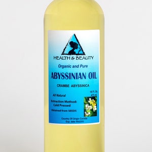 16 Oz ABYSSINIAN / CRAMBE SEED Oil Organic Cold Pressed Natural Fresh ...