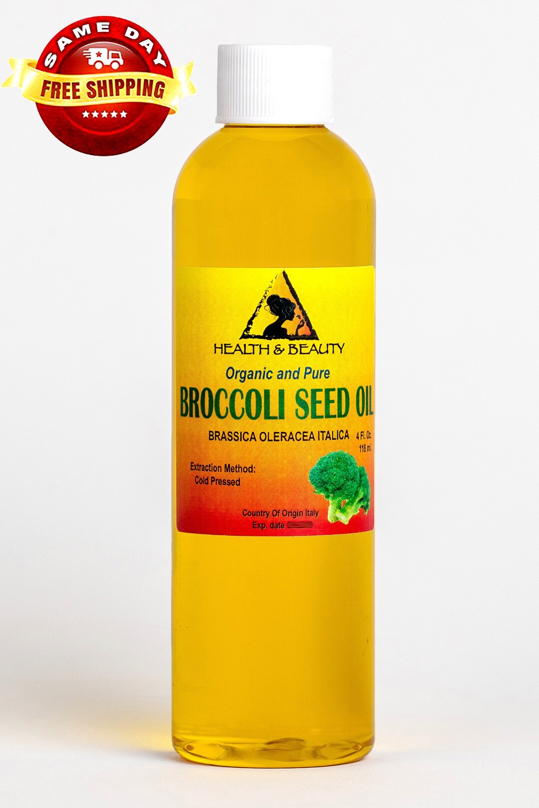 4 Oz BROCCOLI SEED OIL Organic Carrier Cold Pressed Natural Fresh 100% ...