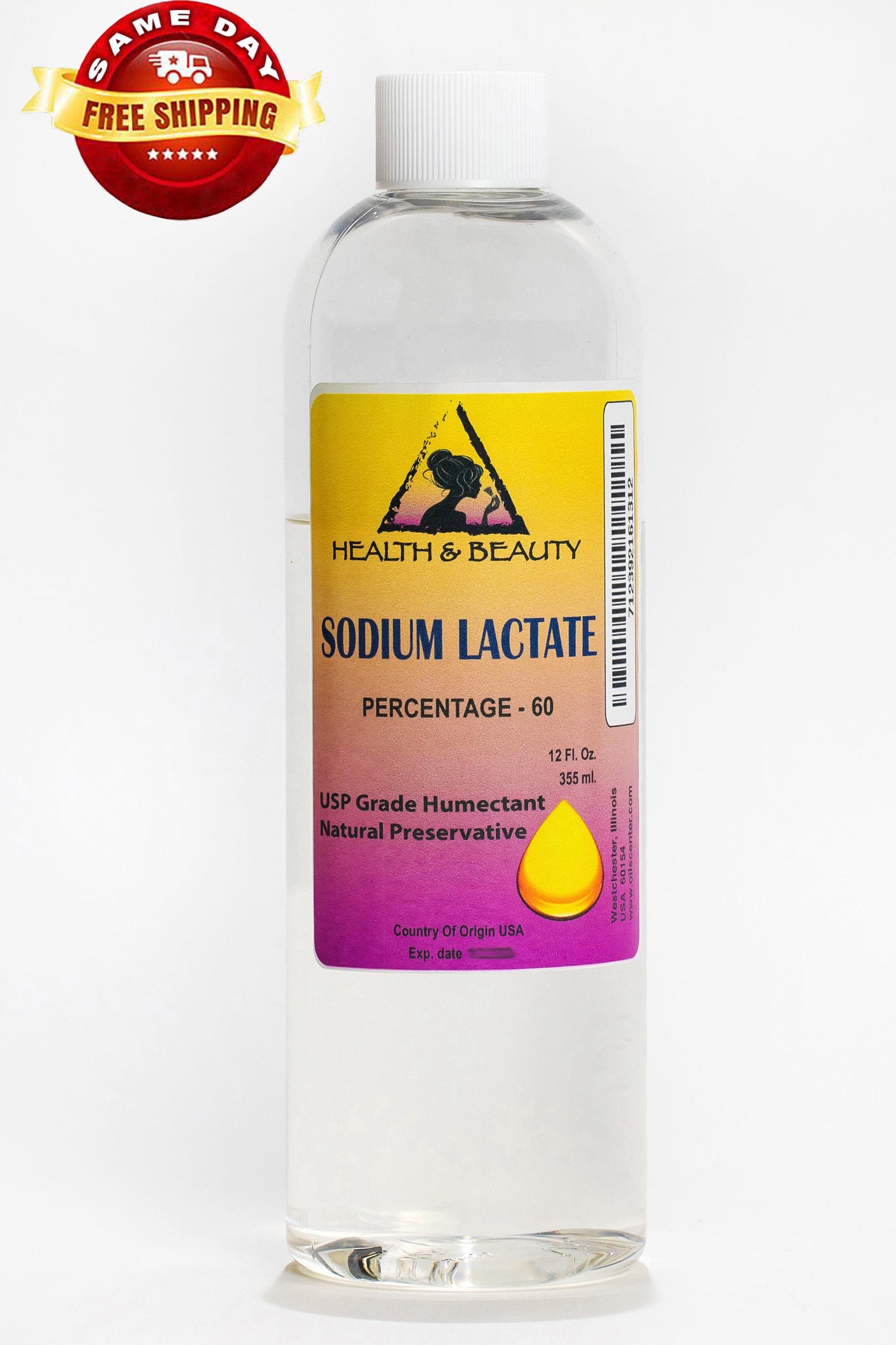 24 Oz SODIUM LACTATE 60% Natural USP Preservative Liquid - Etsy