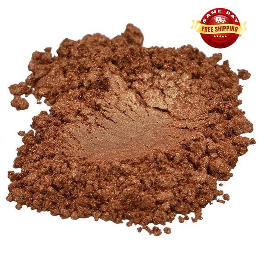 4 Oz BRONZE GOLDEN BROWN Luxury Mica Colorant Pigment Powder Cosmetic ...