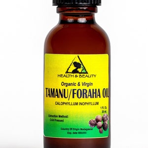 1 Oz TAMANU / FORAHA OIL Organic Cold Pressed Fresh Pure in Glass ...