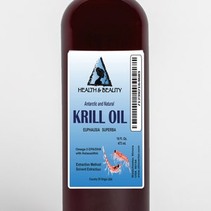 64 Oz Antarctic KRILL Oil Anti Aging With Omega-3s EPA & DHA ...