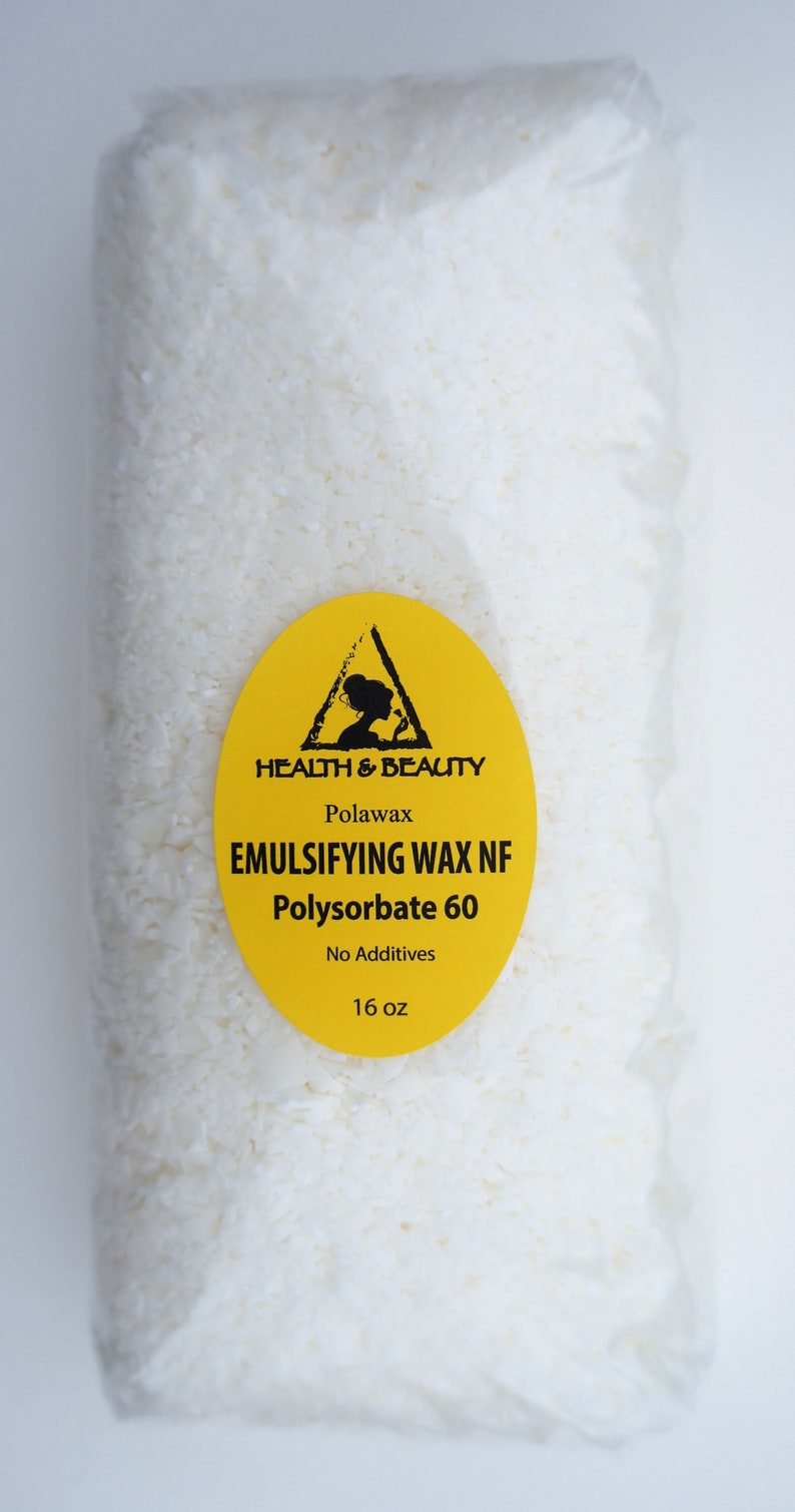 16 Oz 1 Lb Emulsifying Wax Nf Polysorbate 60 Pure Polawax Etsy