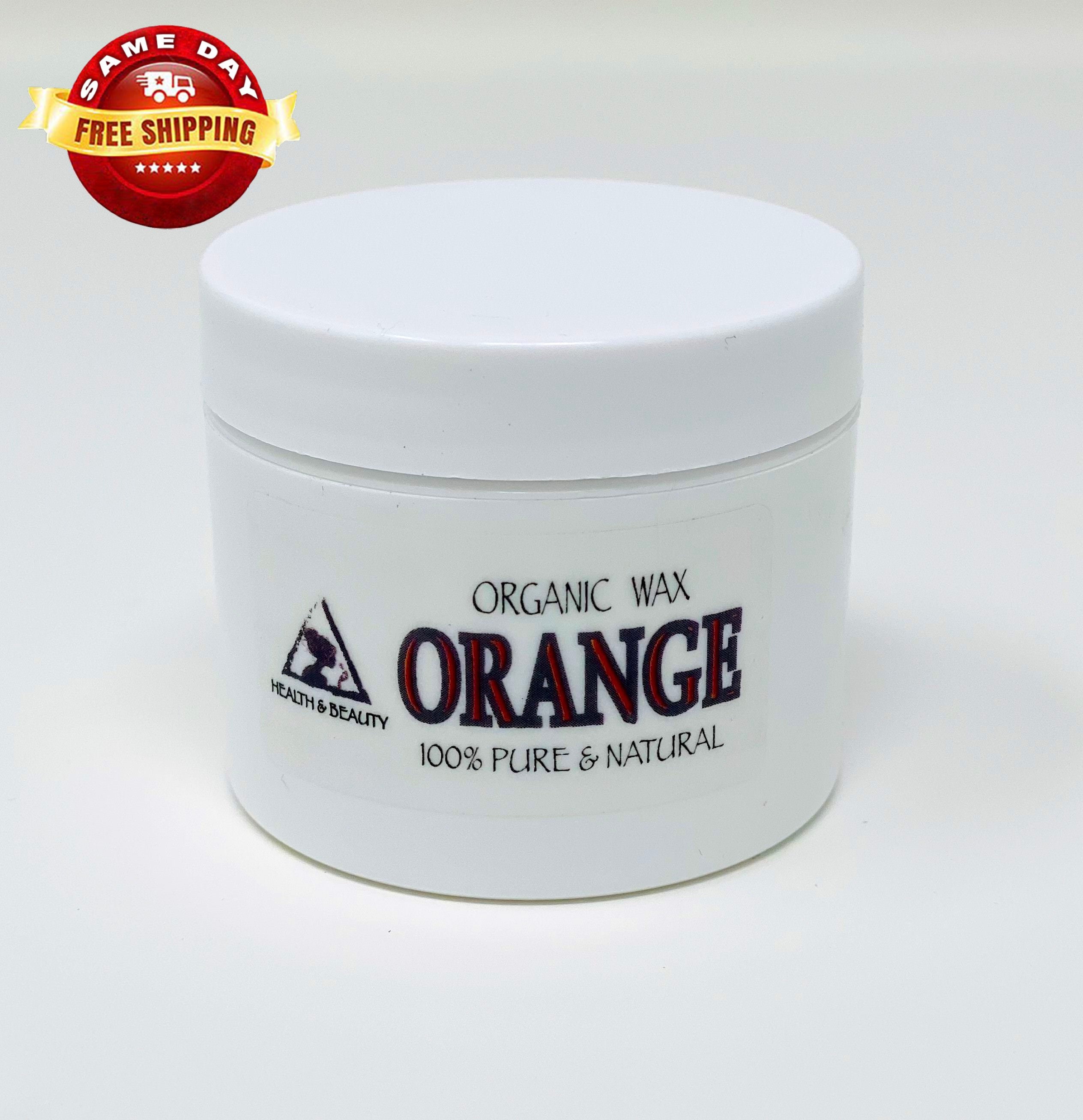 2 Oz ORANGE WAX ORGANIC Deodorized Natural 100% Pure | Etsy