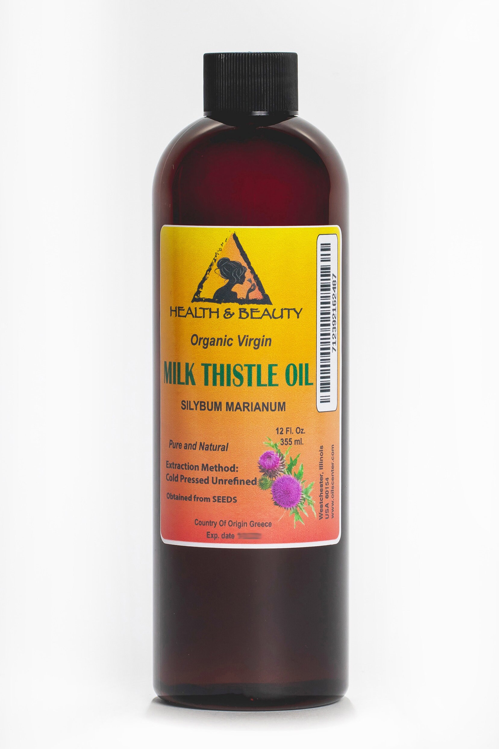 12 oz MILK THISTLE SEED Oil Unrefined Organic Virgin Cold | Etsy