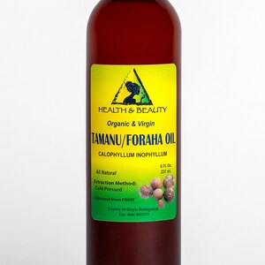 8 Oz TAMANU / FORAHA OIL Organic Cold Pressed Fresh Pure - Etsy